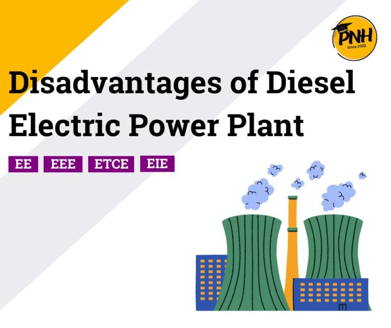 Disadvantages of Diesel Electric Power Plants | New Note - Poly Notes Hub