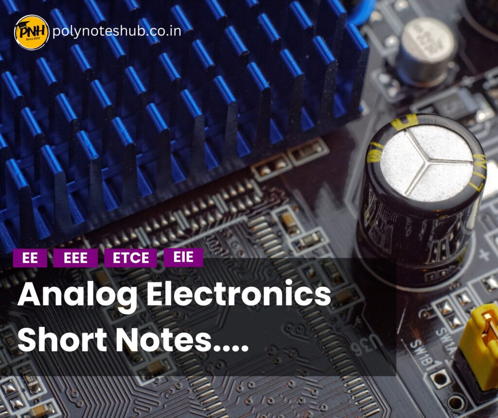Analog Electronics Short Notes Pdf Part 1 | New Topic