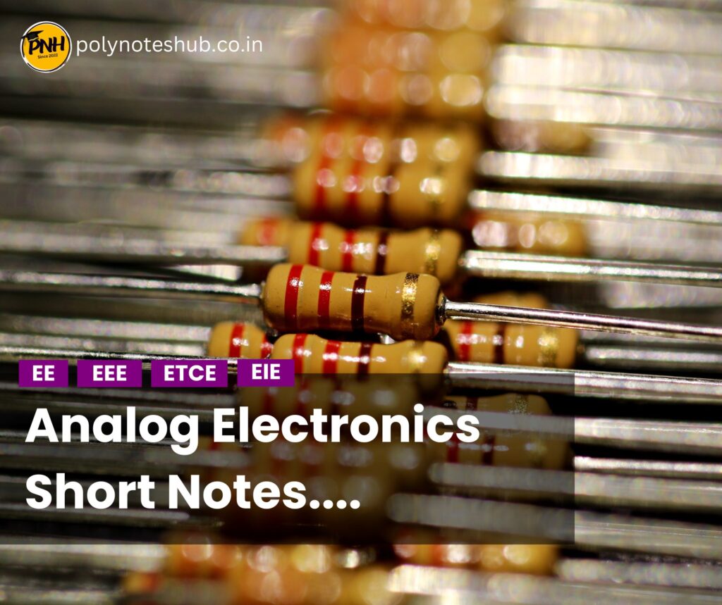 Analog Electronics Short Notes Pdf Part 9 | New Topic