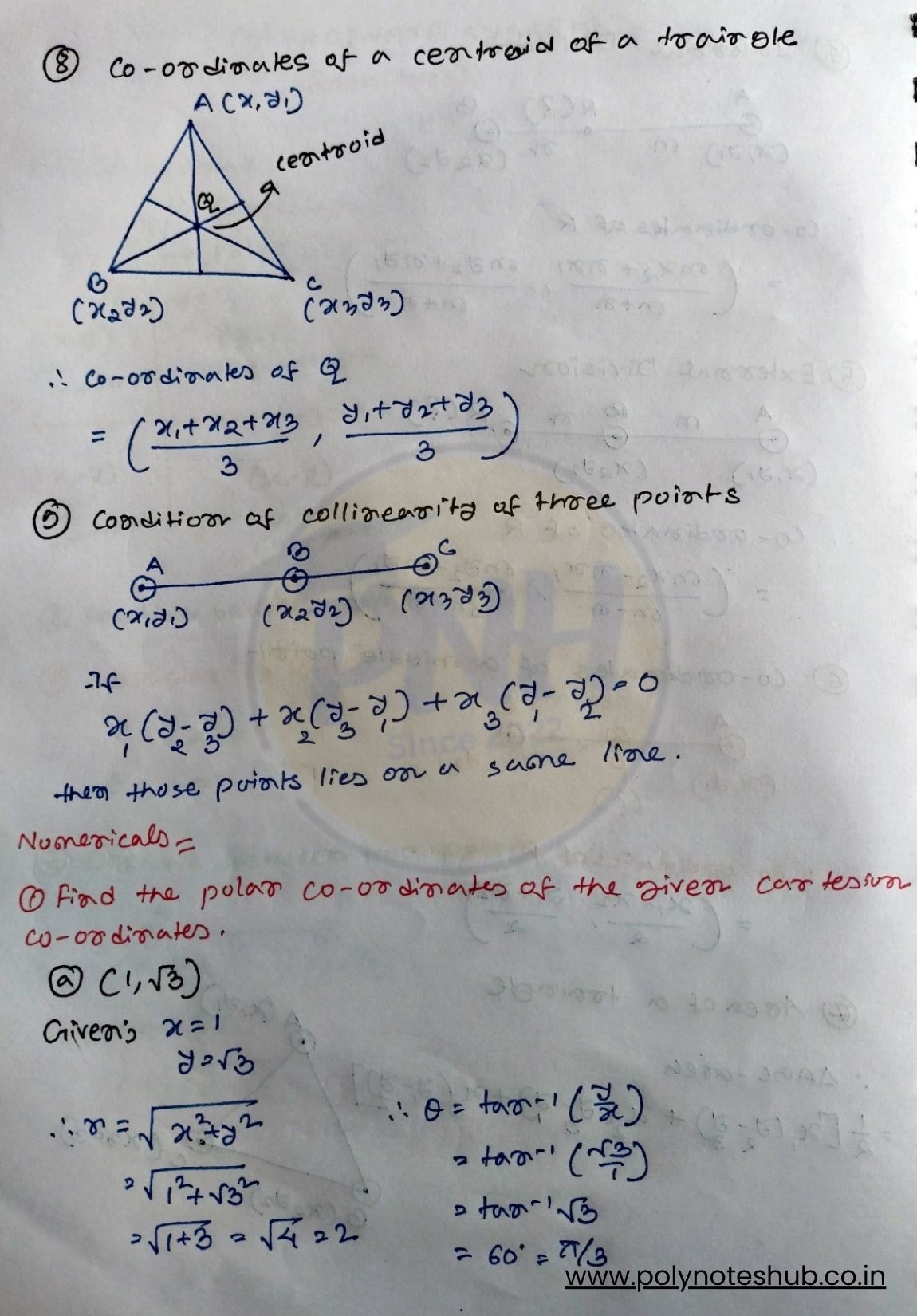 Best Cartesian and Polar Coordinate System Notes PDF [2026] - Poly ...
