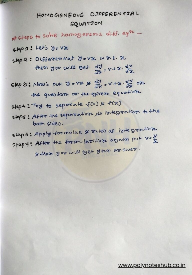 Homogeneous Differential Equation Questions and Answers PDF [2026 ...